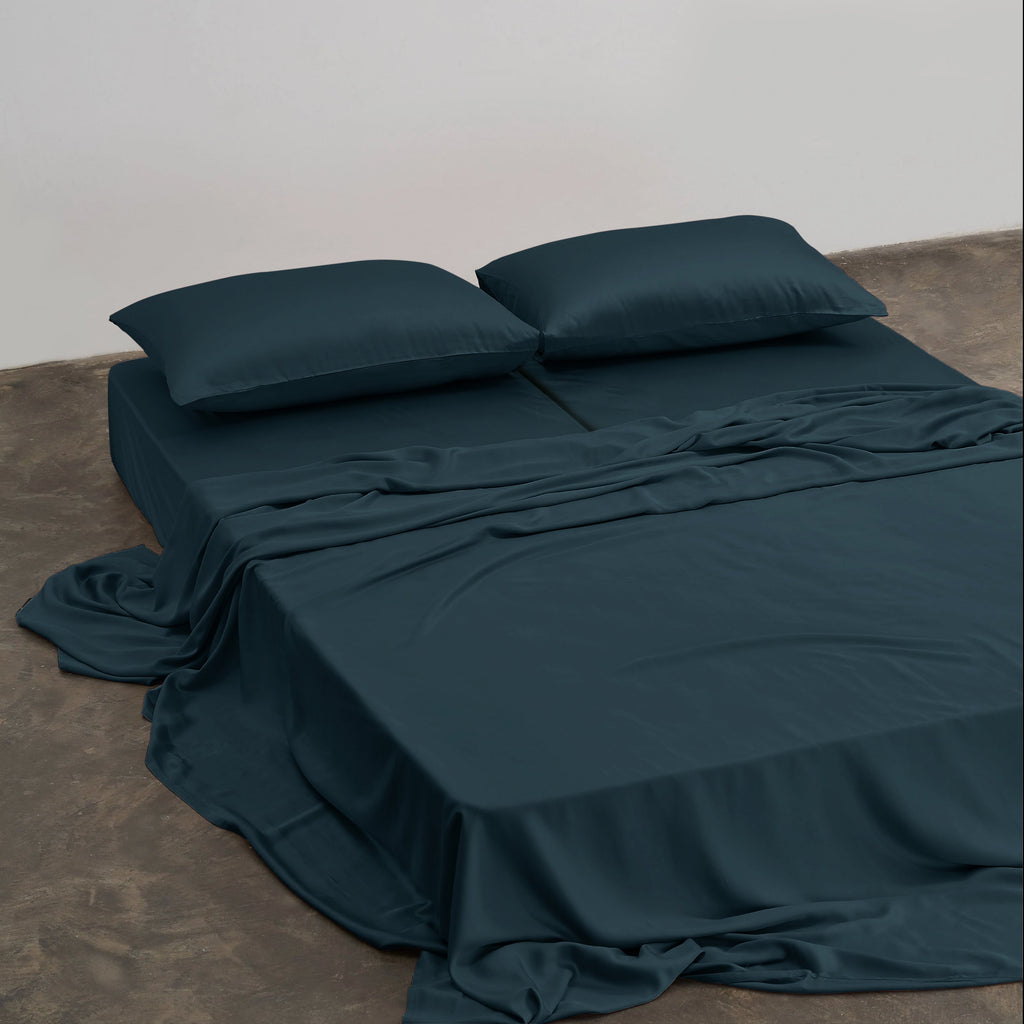 Split King Bamboo Sheet Set - Pet Hair Repellent for Dogs/Cats Family ...